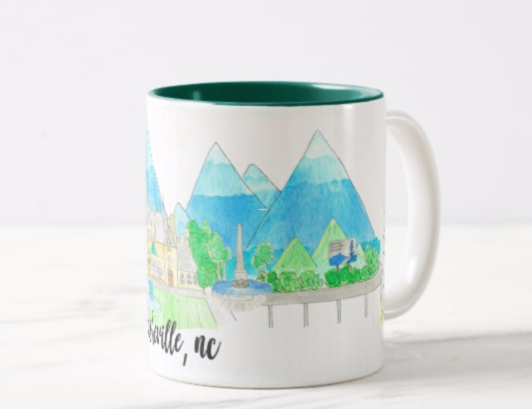 Asheville, NC Coffee Mug North Carolina Mug Coffee Mug Coastal Mug - Etsy