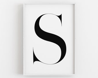 Initial S Printable | Etsy