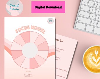 Focus Wheel, Abraham Hicks, Law of Attraction Template, Manifestation ...