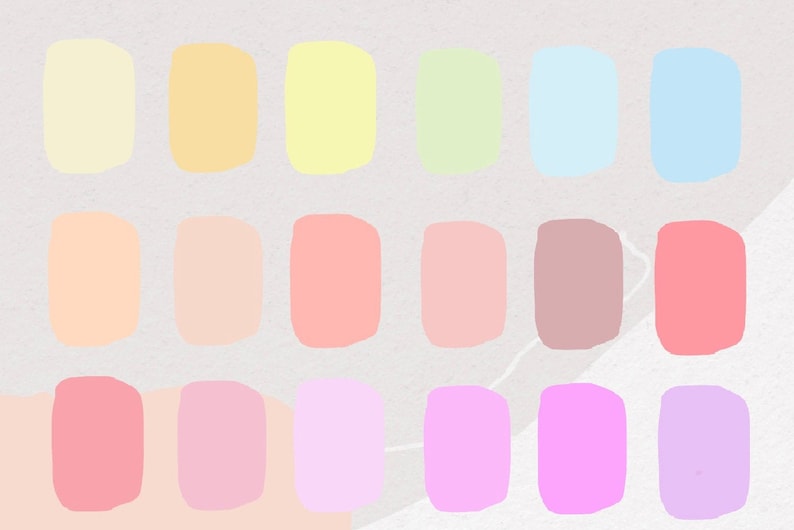 Ice Cream Pastels Procreate Color Palette. INSTANT DOWNLOAD Colours - Etsy