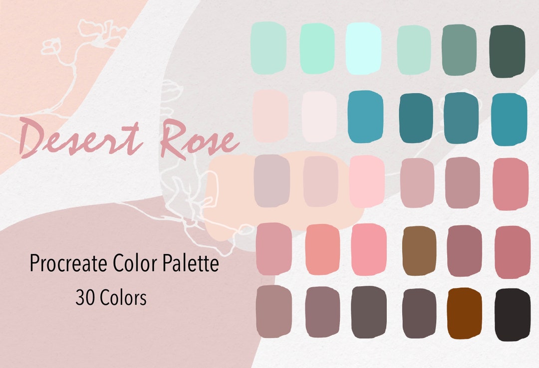 Desert Rose Procreate Color Palette. INSTANT DOWNLOAD Colours - Etsy