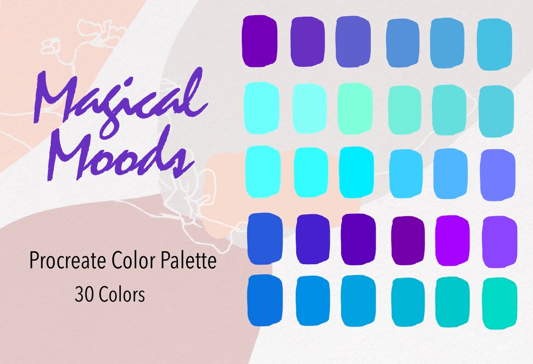 Magical Moods Fantasy Procreate Color Palette. INSTANT DOWNLOAD Magical ...