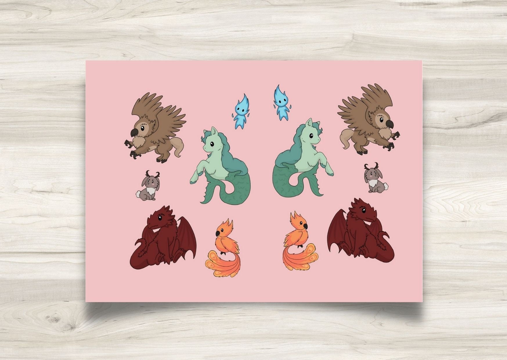 Papercraft Clip Art & Image Files cardmaking Phoenix Cute Mythical ...