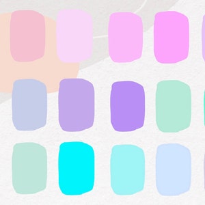 Ice Cream Pastels Procreate Color Palette. INSTANT DOWNLOAD Colours - Etsy