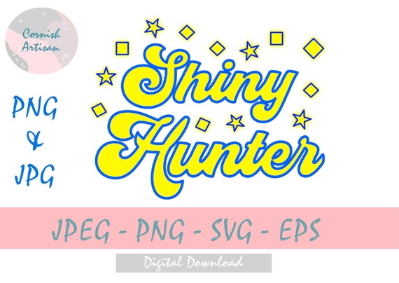 Shiny Hunter SVG PNG Files. Cricut Silhouette Stickers Clip - Etsy