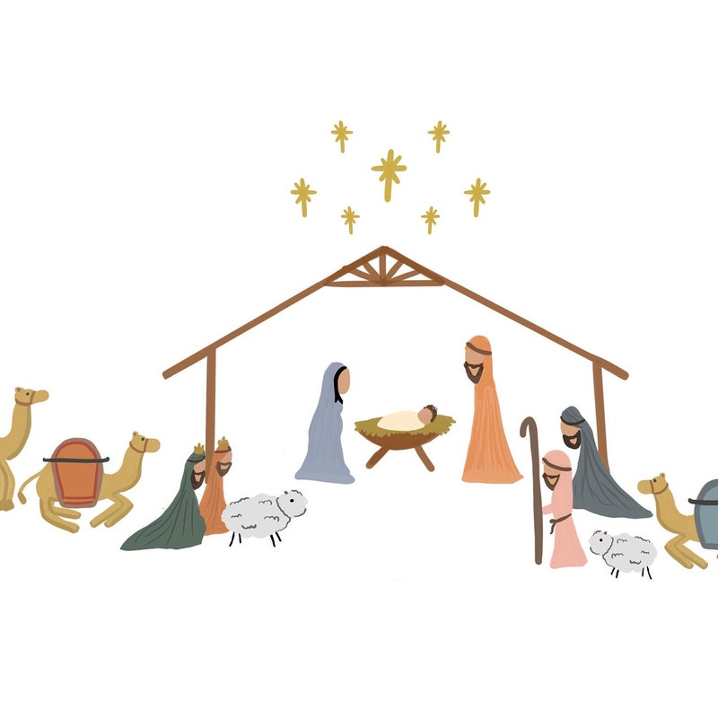 Nativity Clip Art - Etsy