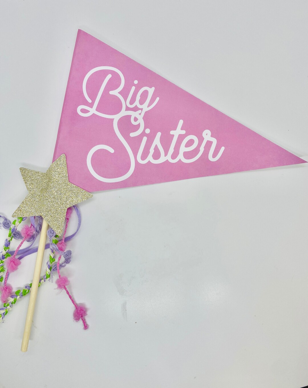 Big Sister Pennant Flag Printable Pennant Flag Printable Pennant Flag ...