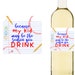 Teacher Wine Label-teacher Appreciation Gift-back to School Gift ...