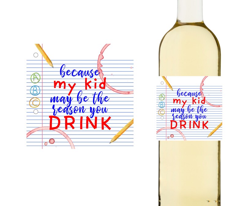 Teacher Wine Label-teacher Appreciation Gift-back to School Gift ...
