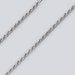 Rope Necklace Chain 24 Inch 1.7mm Width Sterling Silver MADE IN ITALY ...