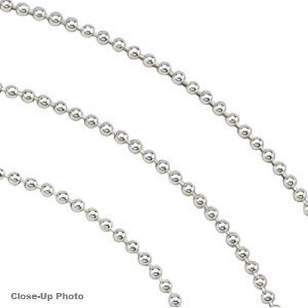 Bead Necklace Chain (round Beads) -- 28" Length*, 1.5mm Width ...