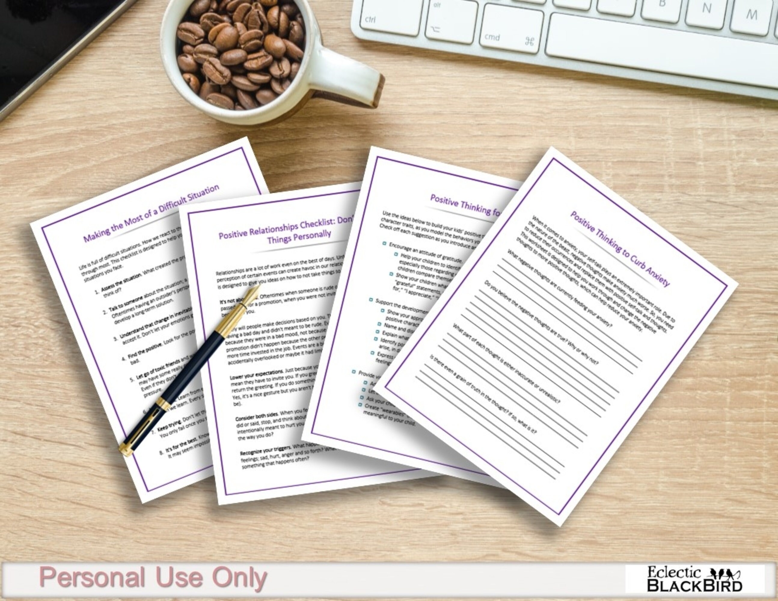 Positive Thinker | Positivity Worksheets | Be Positive and Productive ...