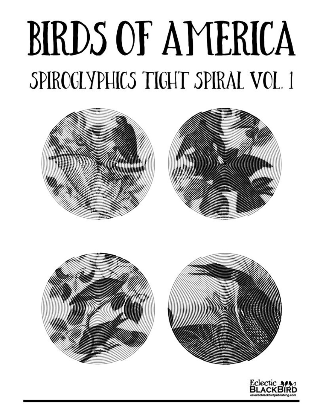 20 Birds of America Spiroglyphics Tight Spiral Printable Vol.1, Instant ...