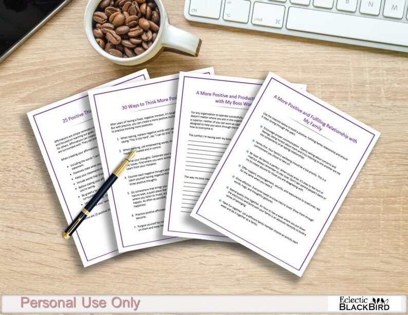 Positive Thinker | Positivity Worksheets | Be Positive and Productive ...