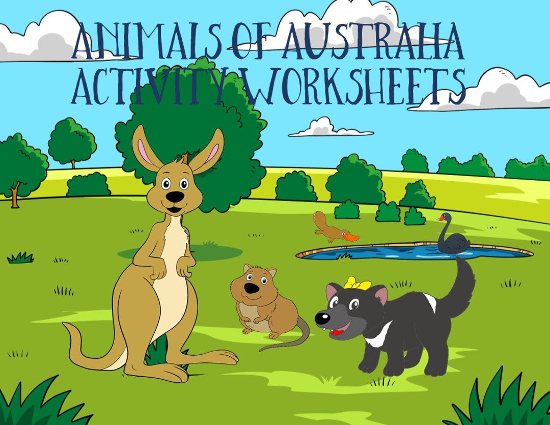 Animals of Australia Activity Worksheets | Fun Learning Activity for ...