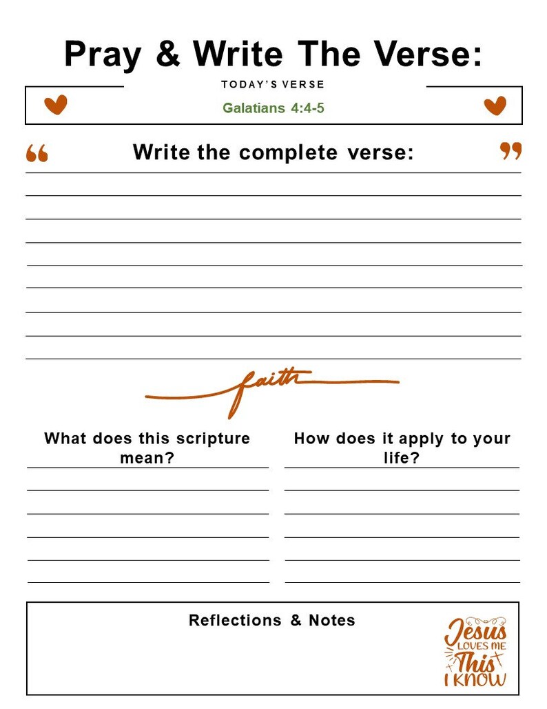 Christmas Bible Verses Printable Journal | Pray and Write the Verses ...