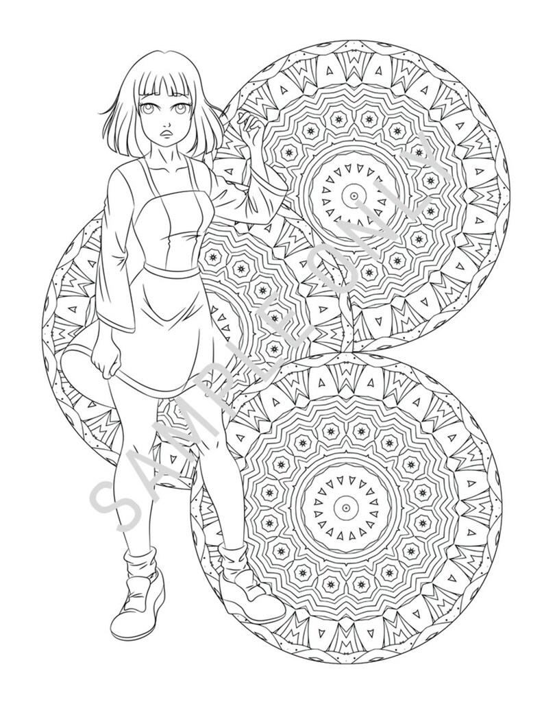 Manga Anime Character Printable Coloring Pages, Fan Art Printable ...