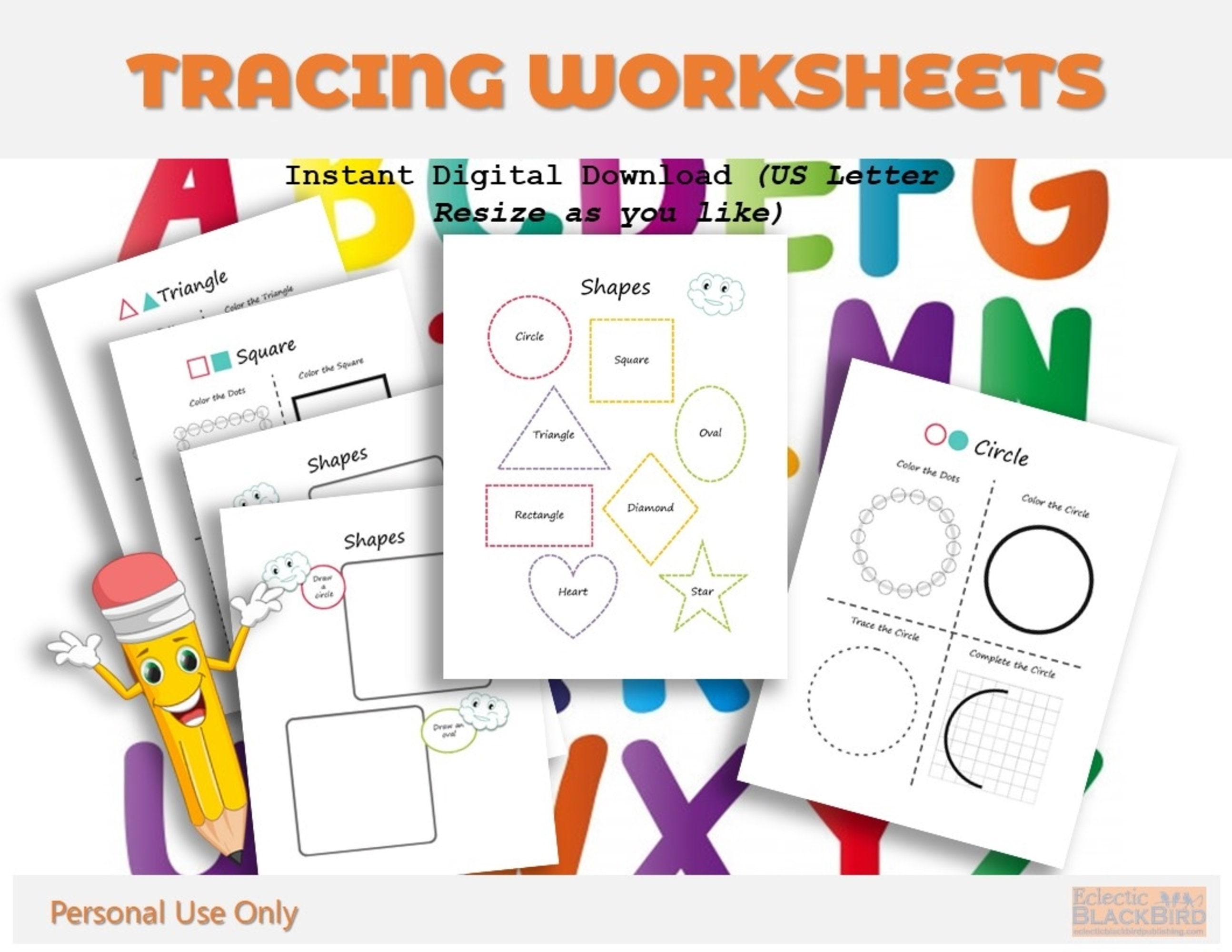 Tracing Worksheet, Tracing Alphabet for Preschoolers, Tracing Numbers ...
