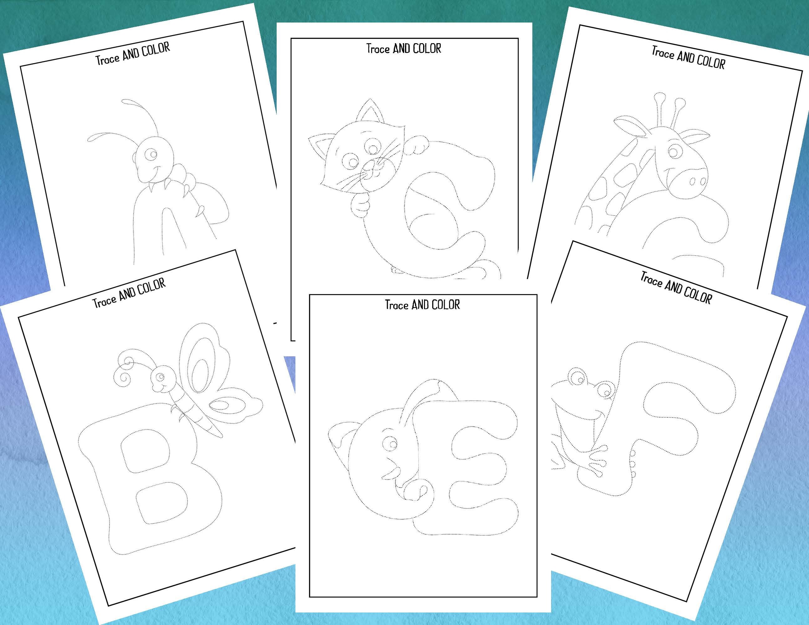 Preschool Workbook, Alphabet Handwriting Book, Handwriting Practice ...