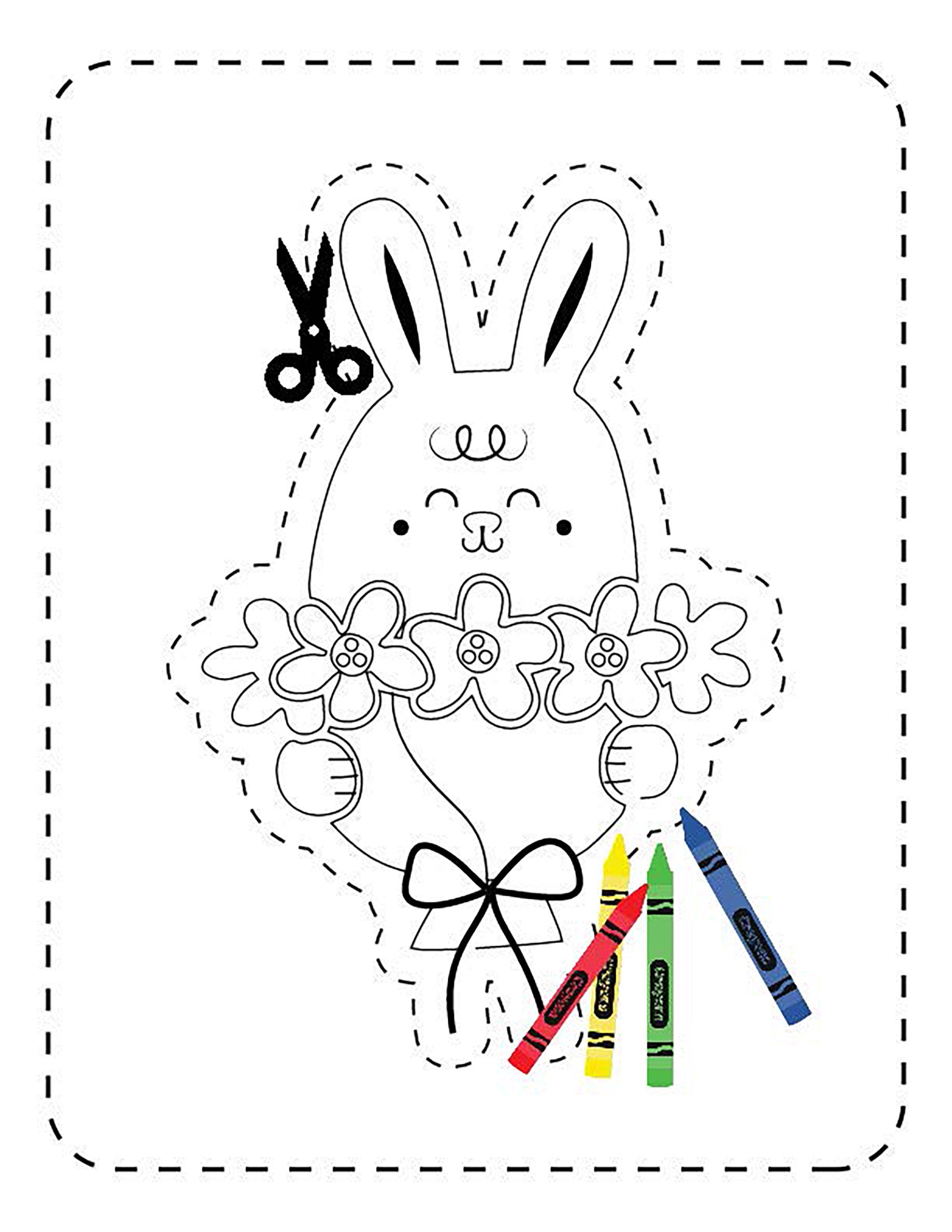 Easter Bunny Fun Scissor Skills Cutting Activity Scissor - Etsy
