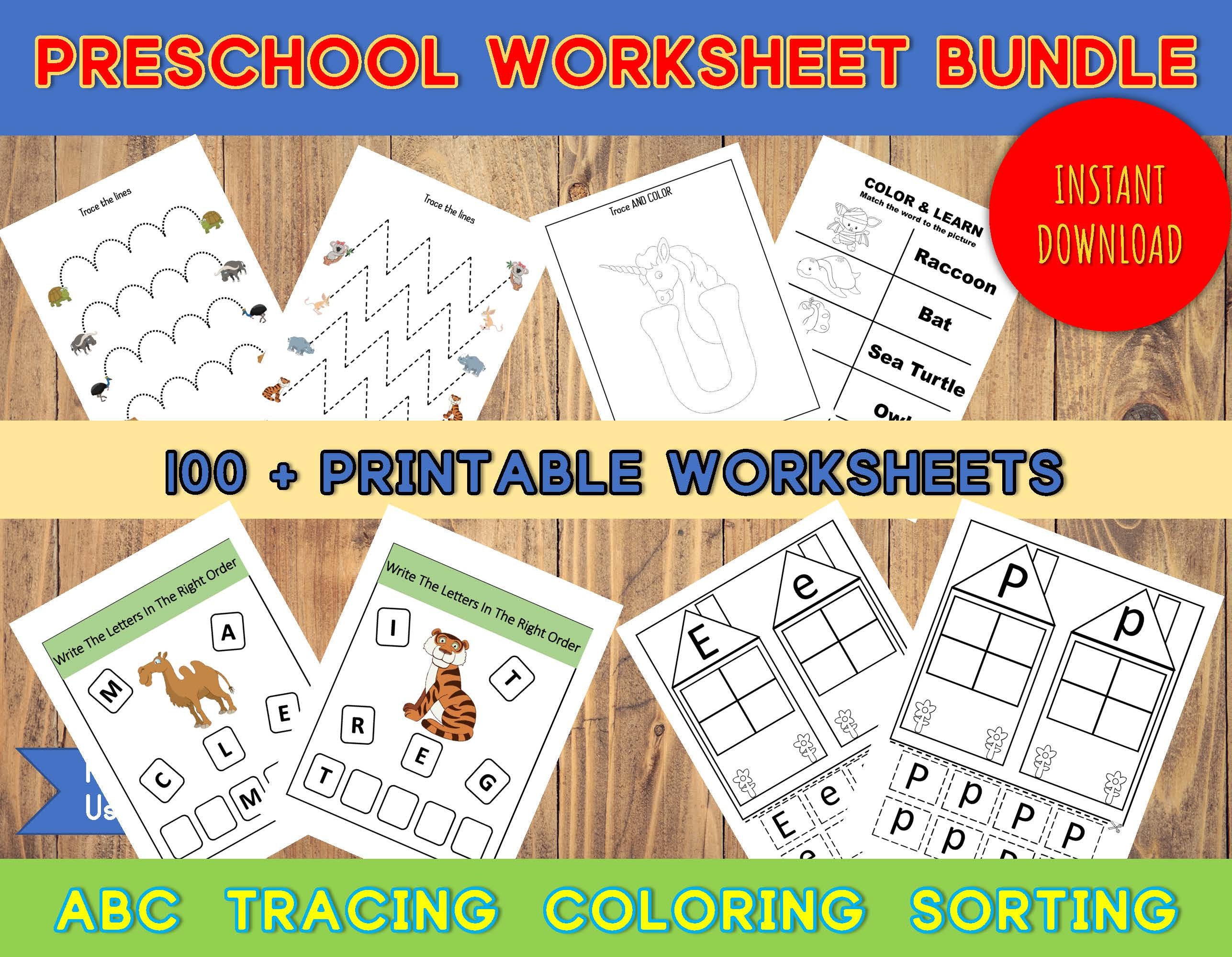 Preschool Workbook, Alphabet Handwriting Book, Handwriting Practice ...