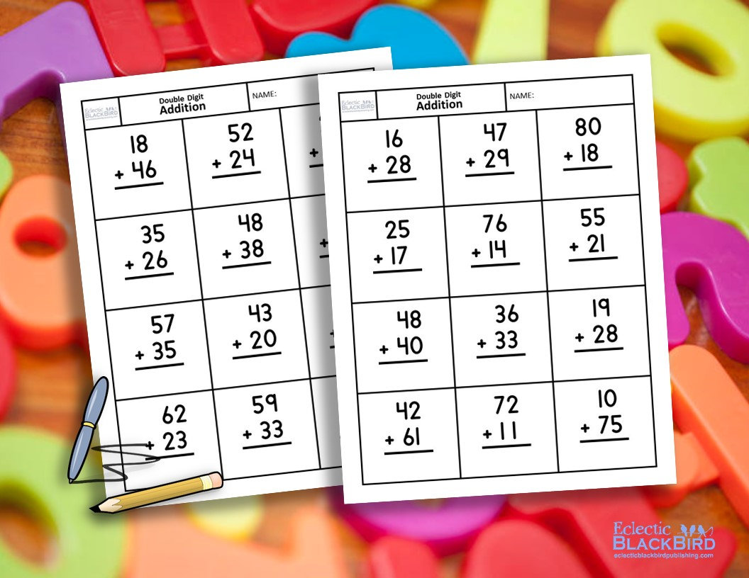 Double Digit Addition Worksheet | Printable Addition Practice for ...