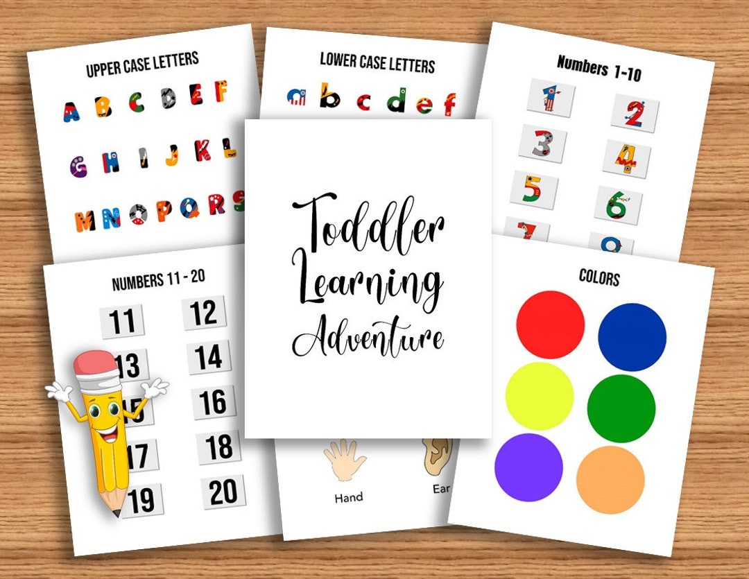 Toddler Learning Adventure Printable | Learning Practice for Toddlers ...