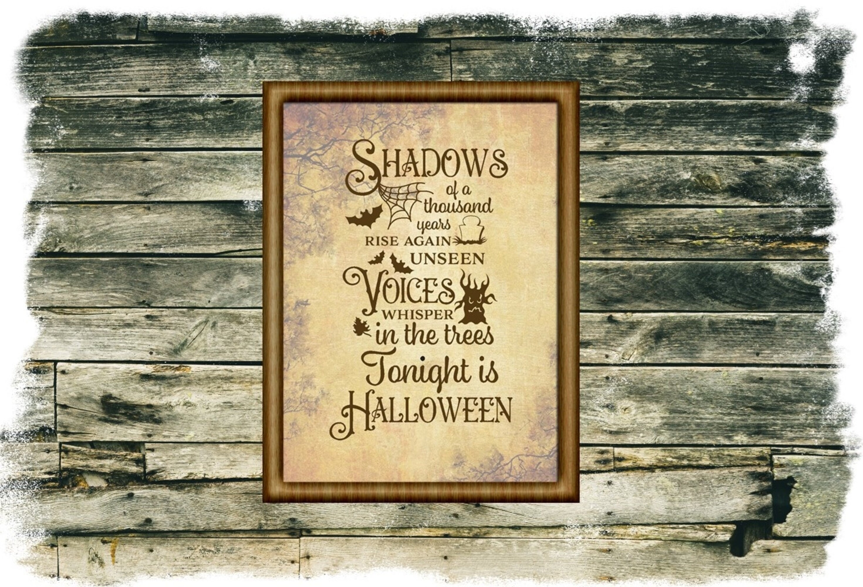 Halloween Printable Wall Art | Spooky Wall Art Phrases | Set of 8 ...