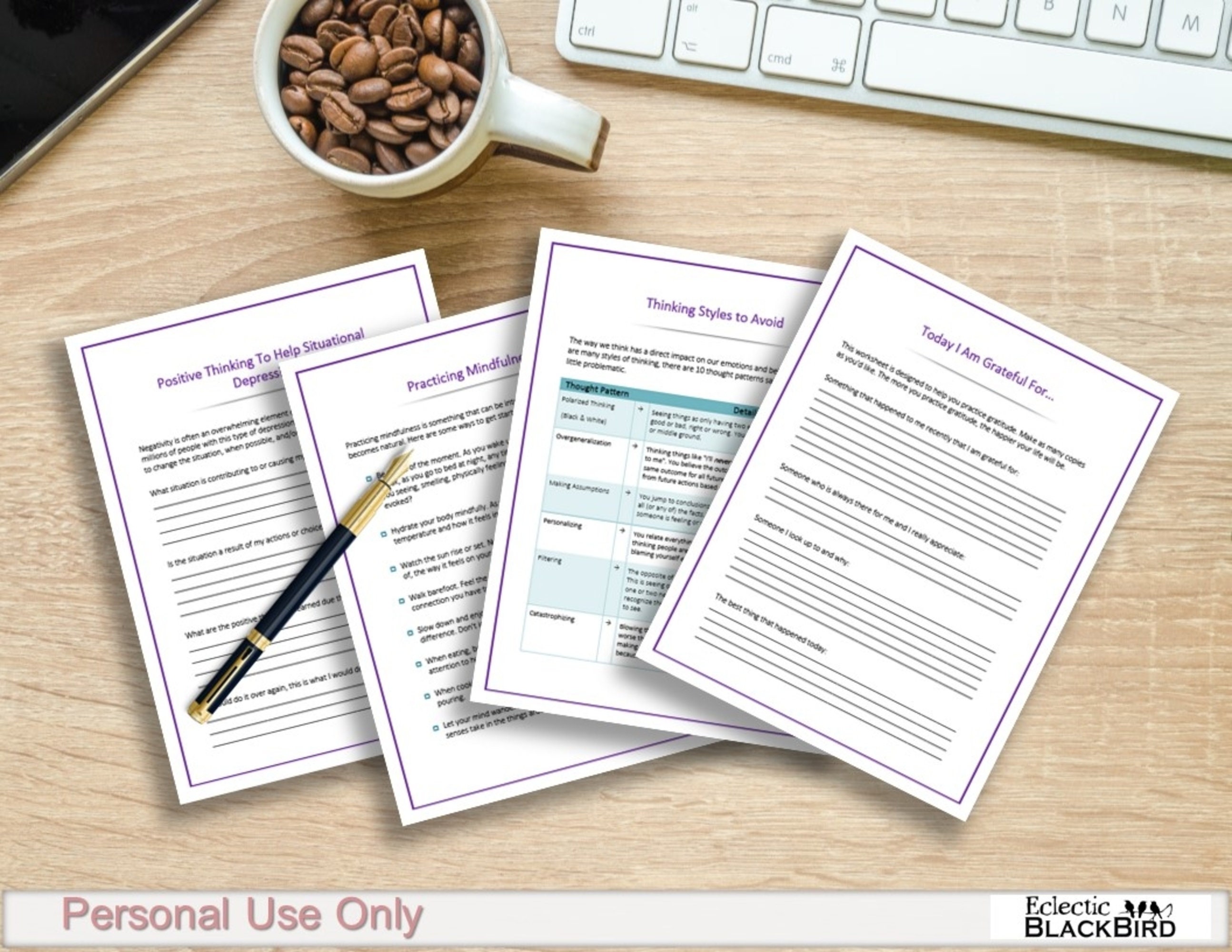 Positive Thinker | Positivity Worksheets | Be Positive and Productive ...