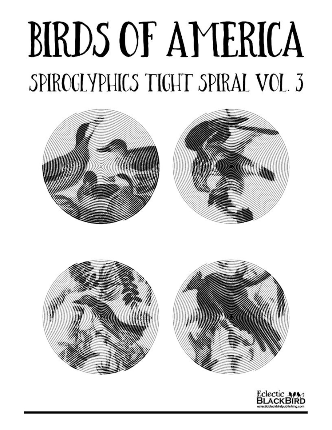 20 Birds of America Spiroglyphics Tight Spiral Printable Vol.3, Instant ...