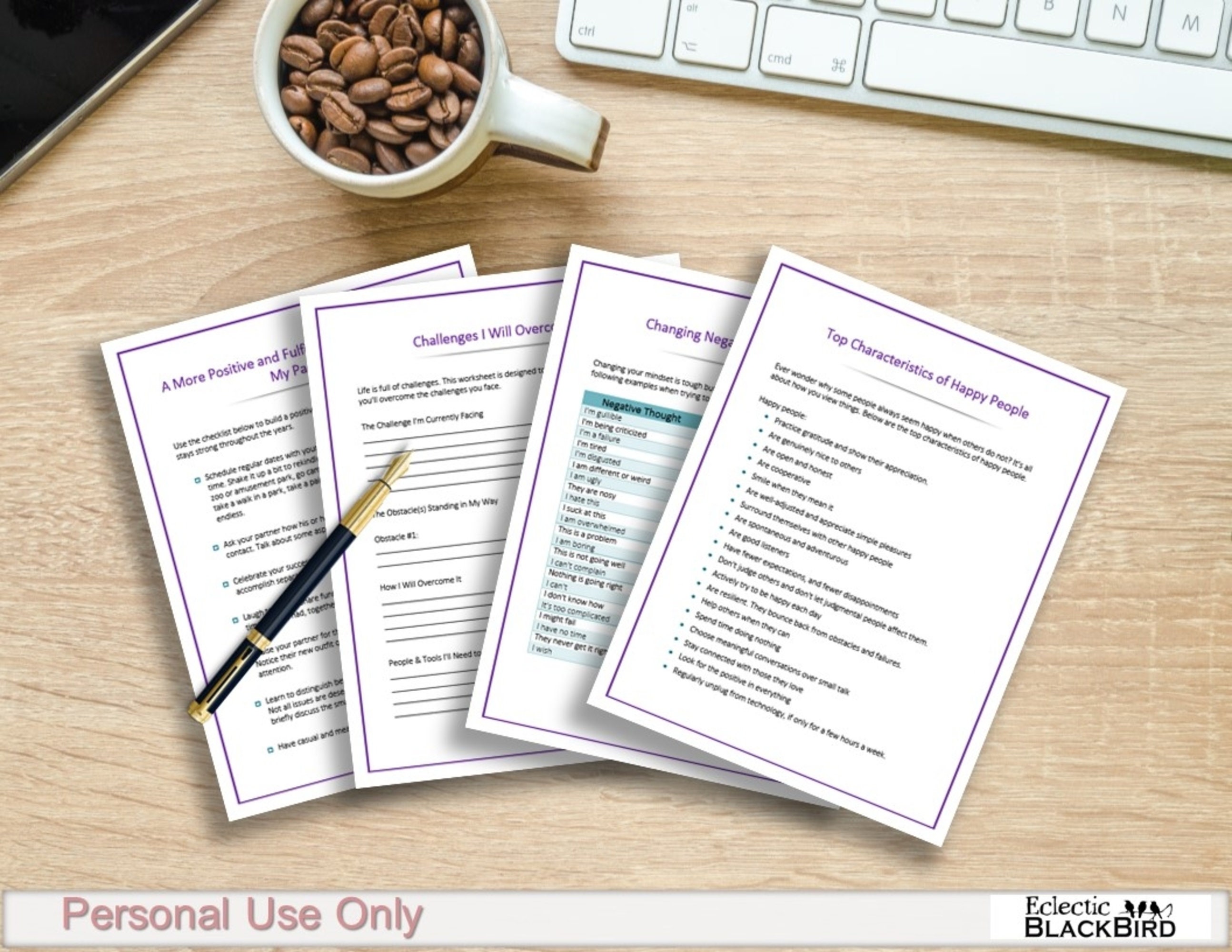 Positive Thinker | Positivity Worksheets | Be Positive and Productive ...