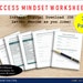 Success Mindset Worksheet Printable | Developing A Successful Mindset ...