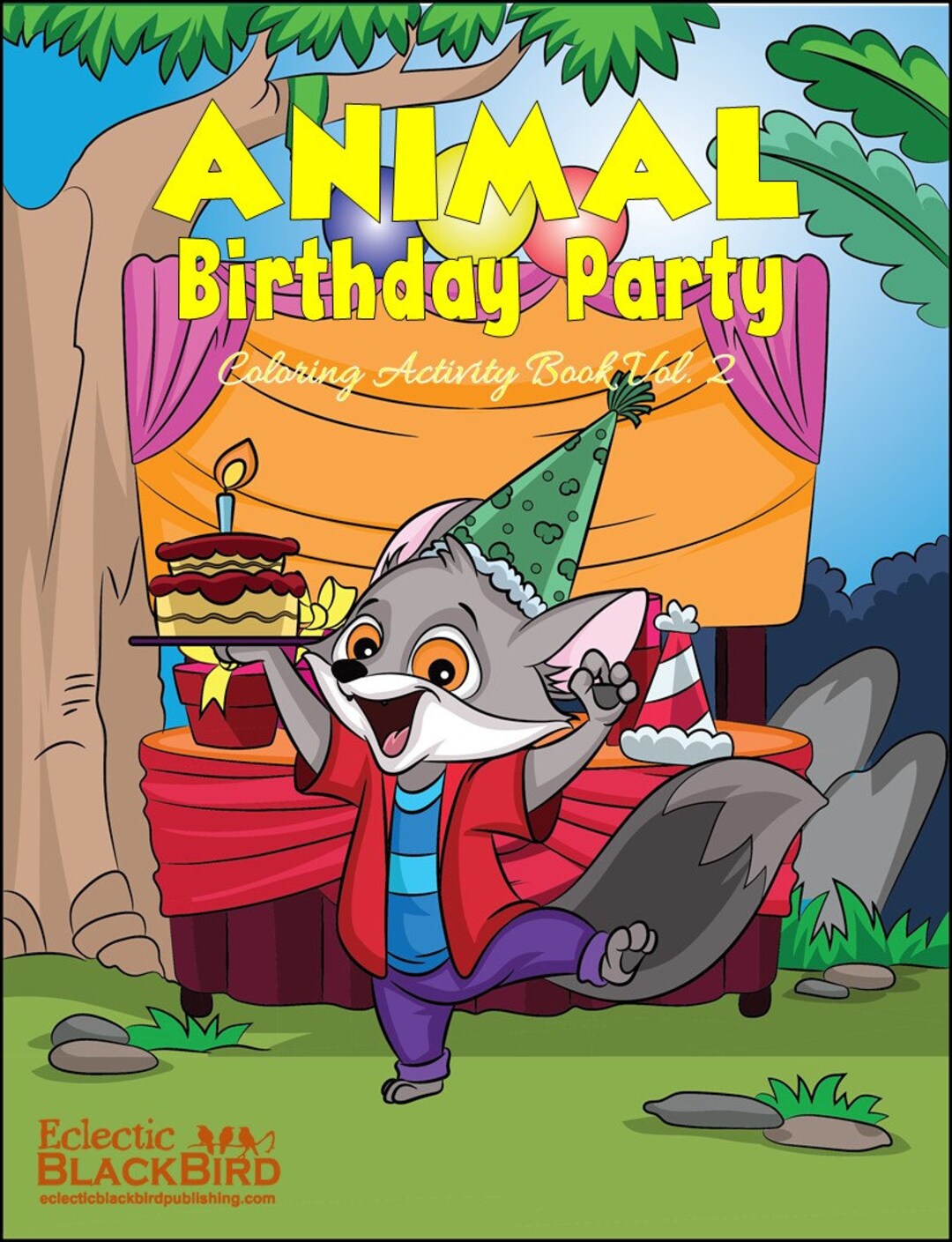 Animal Birthday Party Coloring Activity Book Vol. 2 | Animals Coloring ...