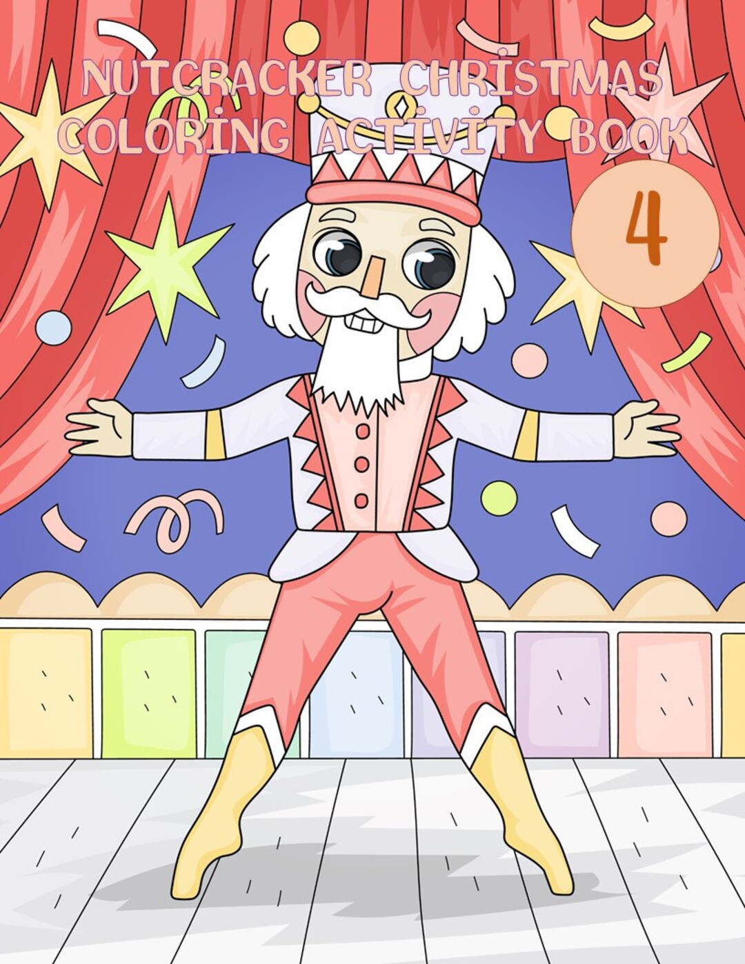 Nutcracker Christmas Coloring Activity Book 4, Fun Activity for ...