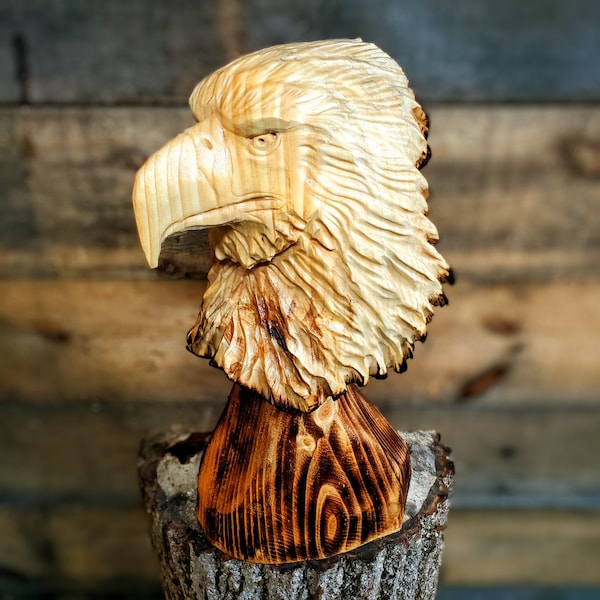 Eagle Wood Carving - Etsy