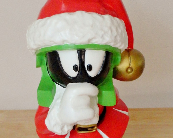 Large Marvin the Martian Figurine Vintage Warner Bros Store Christmas ...
