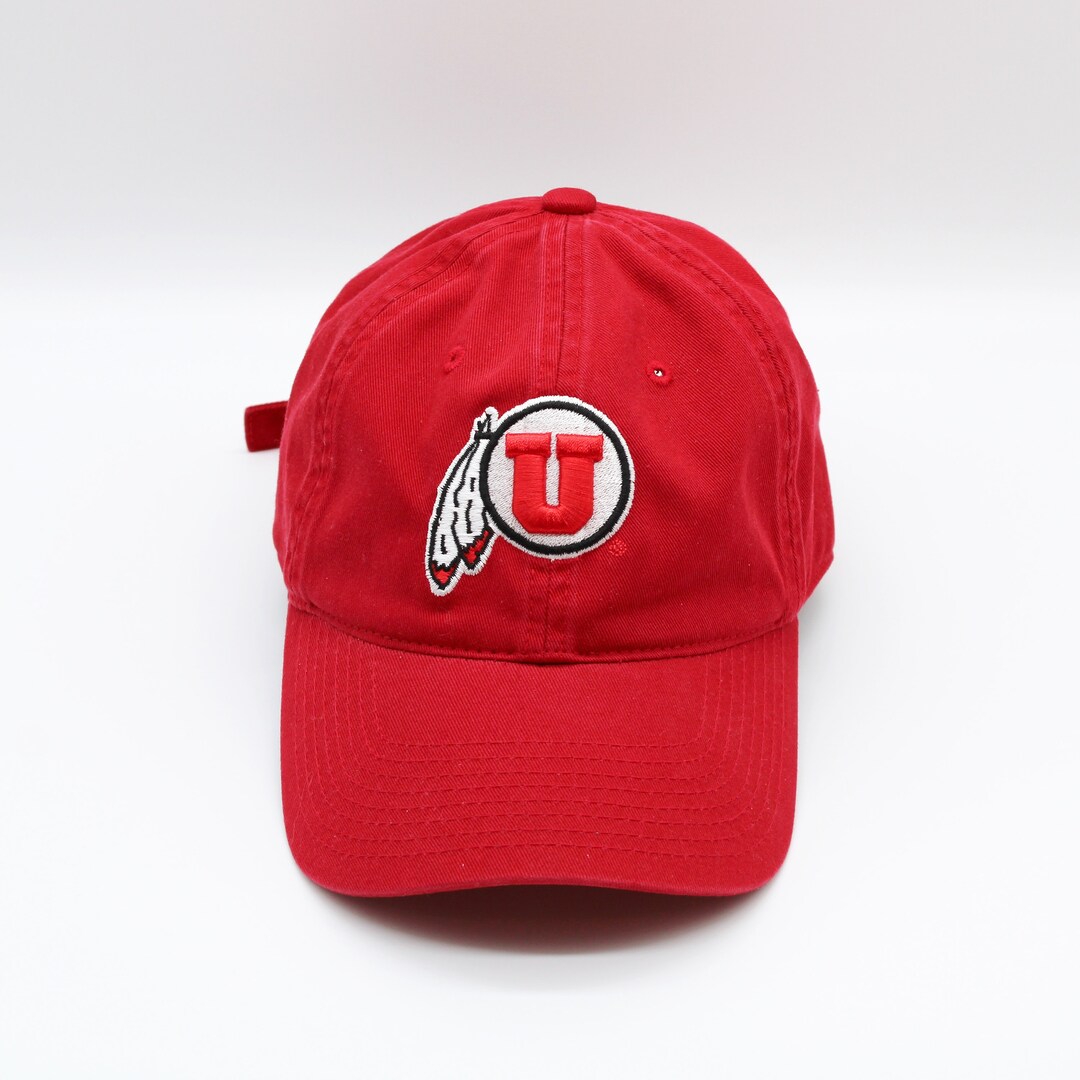 University of Utah Baseball Cap, Red With Vintage U of U Logo, Official ...