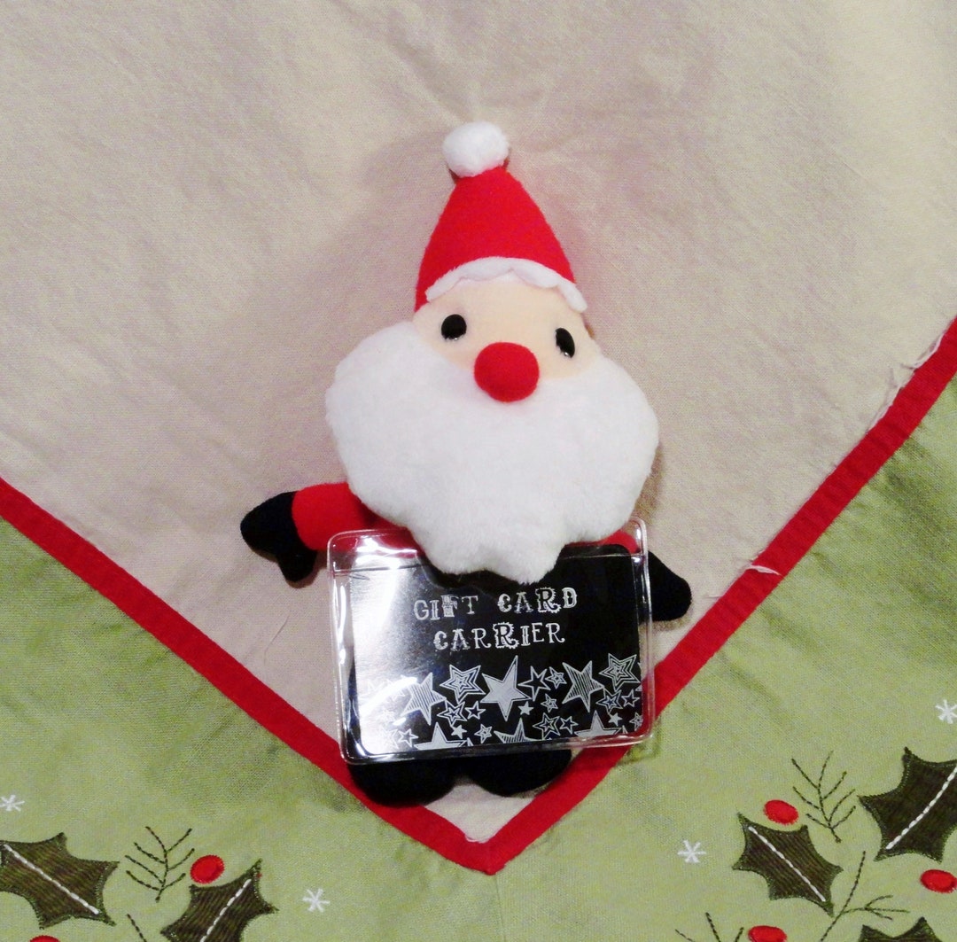 Christmas Gift Card Holders Santa Claus Plushie Holiday - Etsy