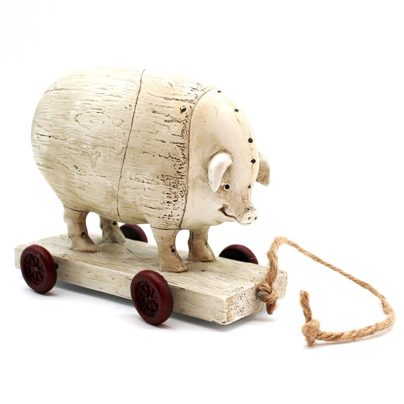 Pig Pull Toy - Etsy