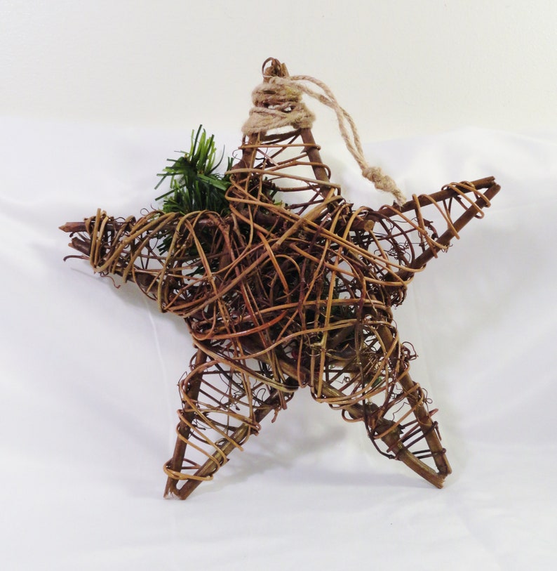Large Rustic Christmas Grapevine Star Ornament Accent - Etsy Ireland