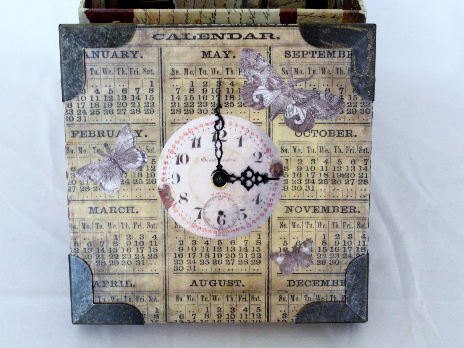 Mixed Media Vintage Time Capsule Themed Decoupaged Box - Etsy
