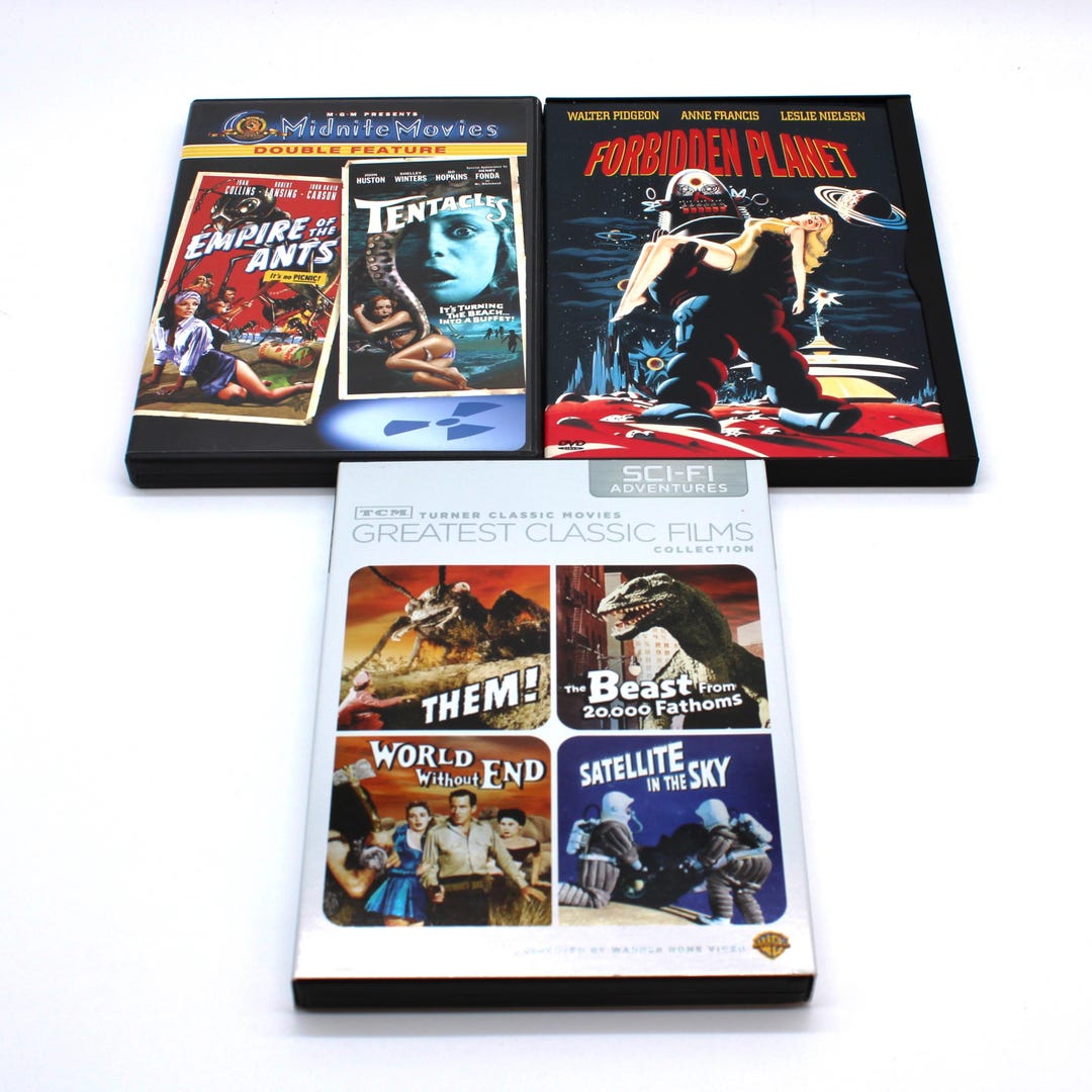 Sci-fi Classics Movie Bundle, Set of 3 Dvds, 7 Original Science Fiction ...