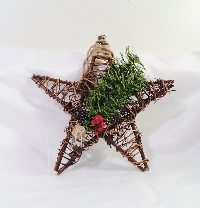 Large, Rustic, Christmas, Grapevine Star, Ornament, Accent, Holiday ...