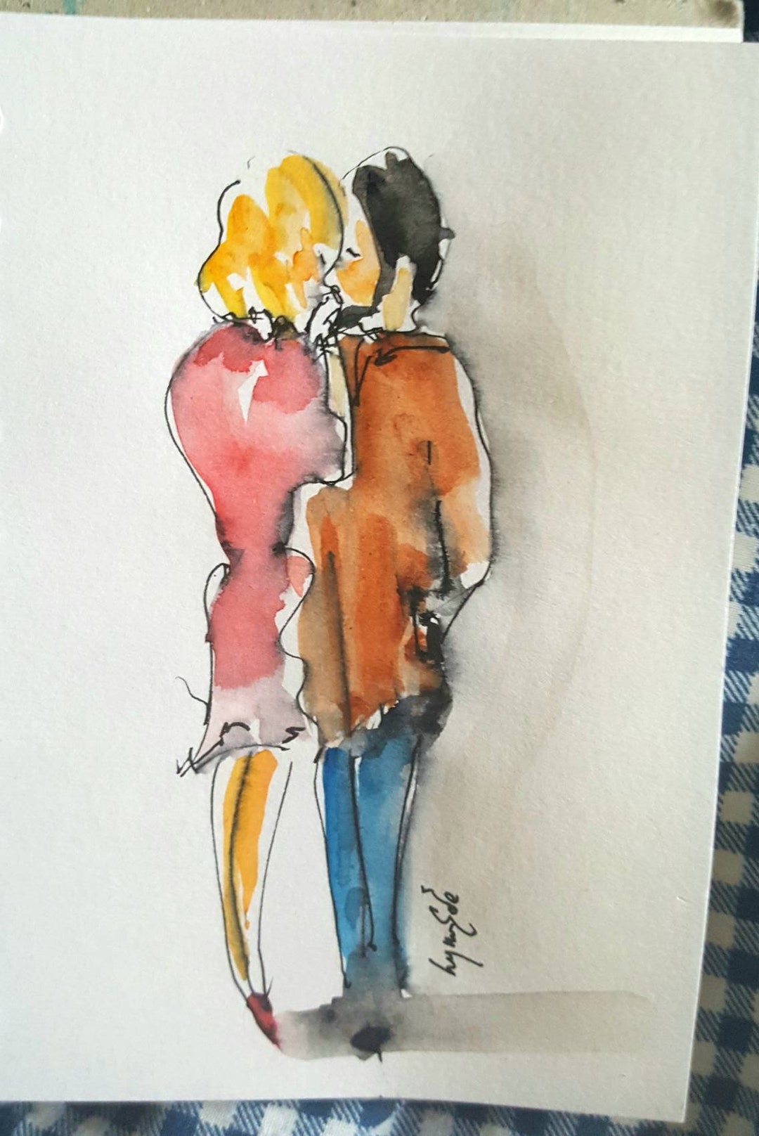 Figure Painting Drawing People Sketch Art. Click Pic to - Etsy