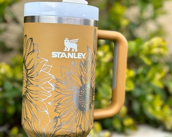 Tropical Stanley Custom Wrap Engraved Stanley Laser Engraved Cup ...