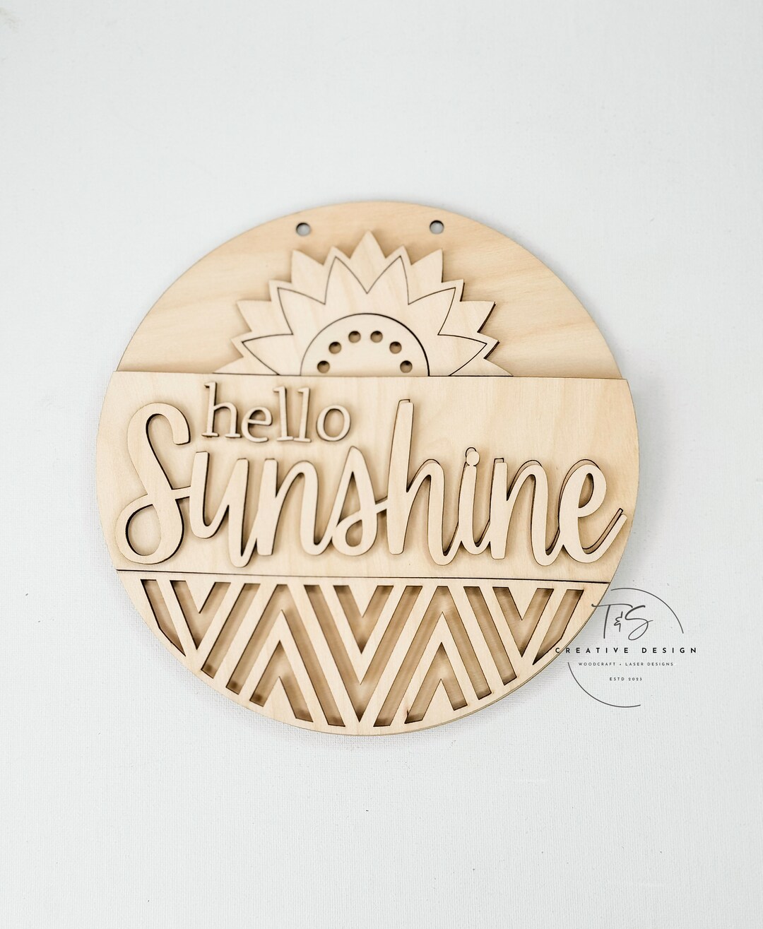 Sunshine Welcome DIY Door Hanger, Unfinished Door Sign, DIY Wood Kit ...