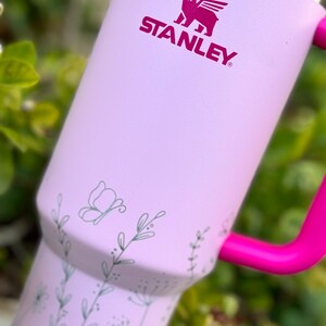Wildflower Stanley Custom Wrap Engraved Stanley Laser Engraved Cup ...