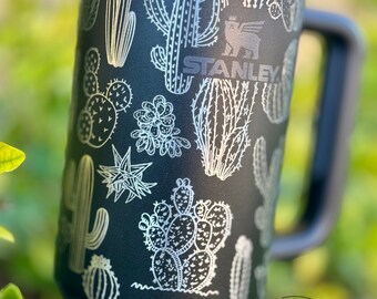 Tropical Stanley Custom Wrap Engraved Stanley Laser Engraved Cup ...