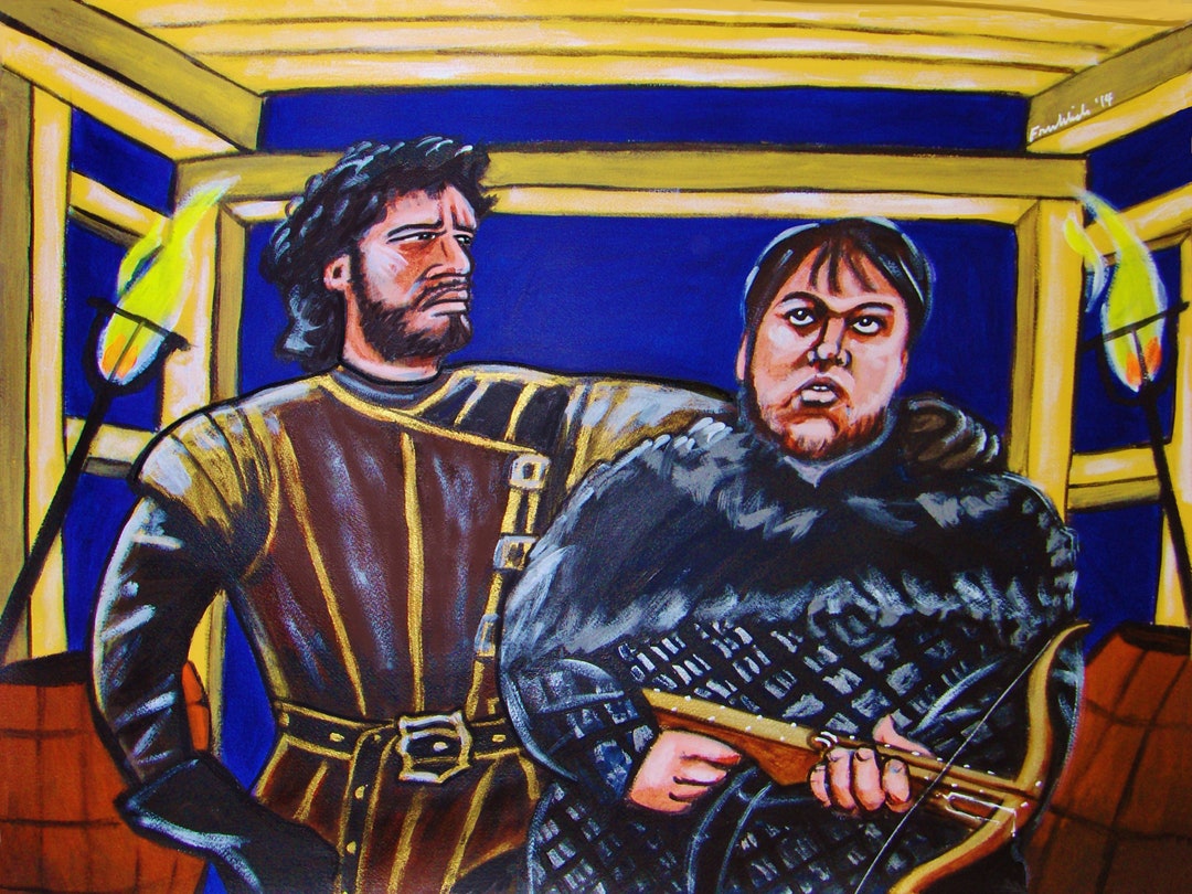 Game of Thrones Print Poster Jon Snow and Sam Tarly - Etsy