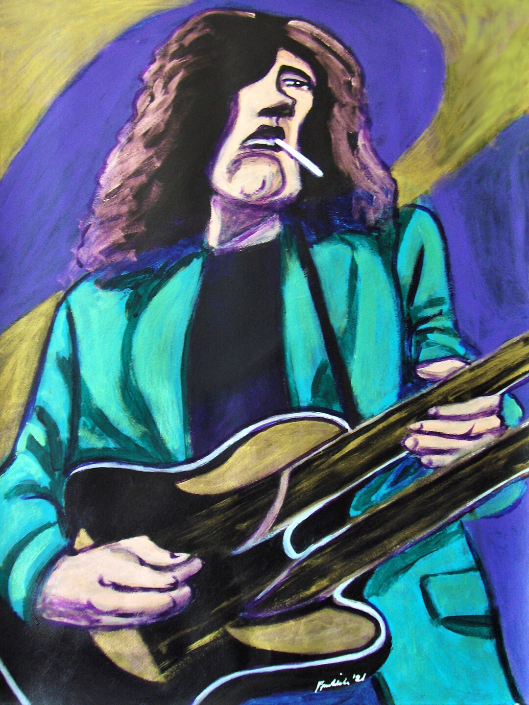 Jimmy Page Print Poster Led Zeppelin - Etsy